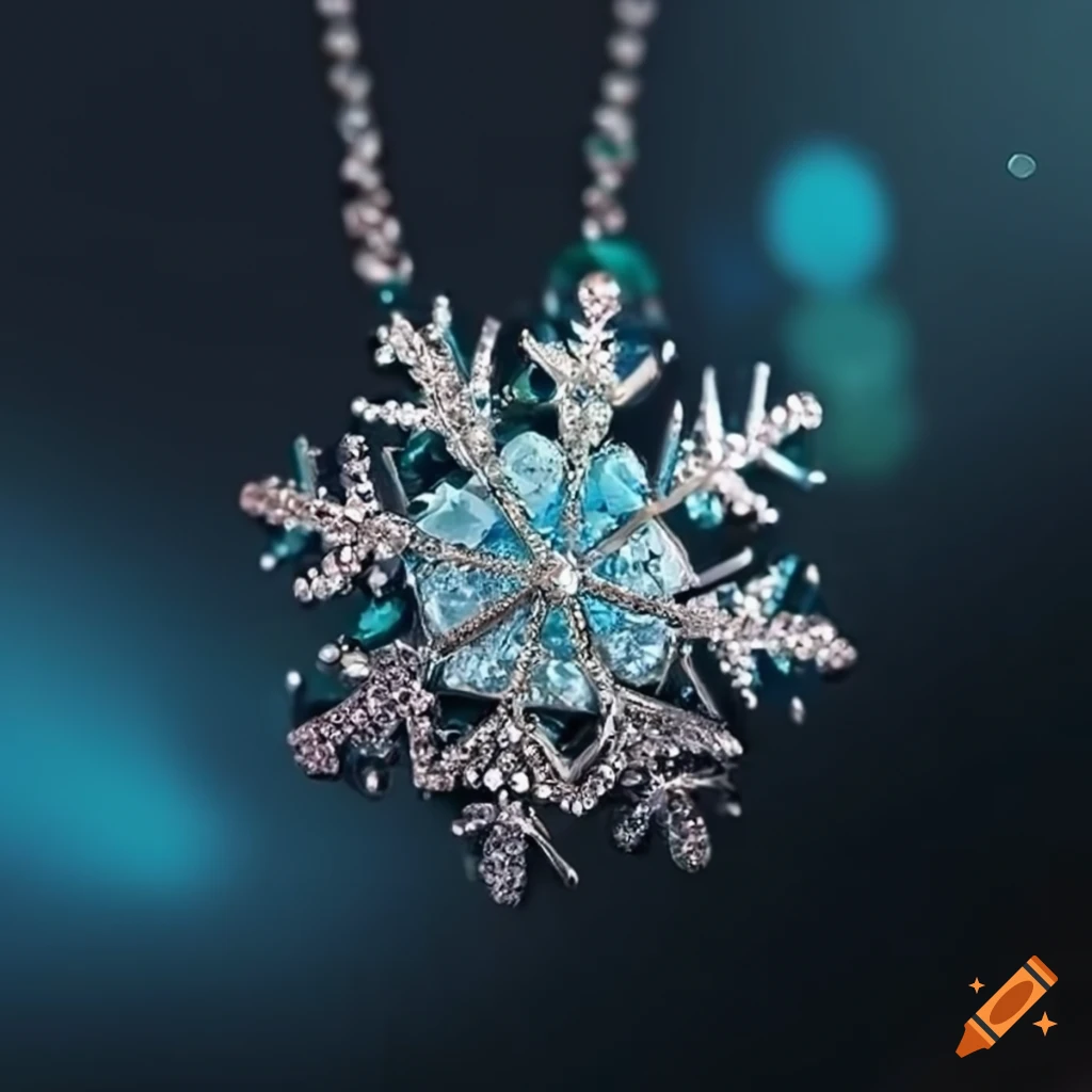 Detailed snowflake jewelry