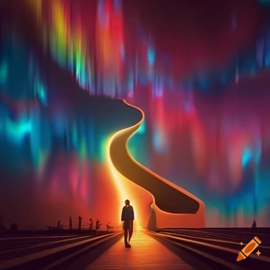 Crossroads of the brain illustration on Craiyon