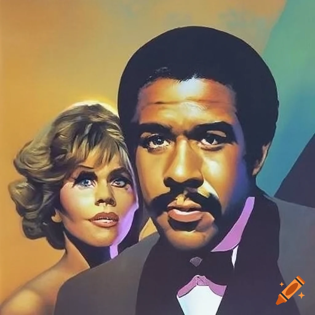 Poster of Richard Pryor and Jane Fonda in The Gauntlet on Craiyon