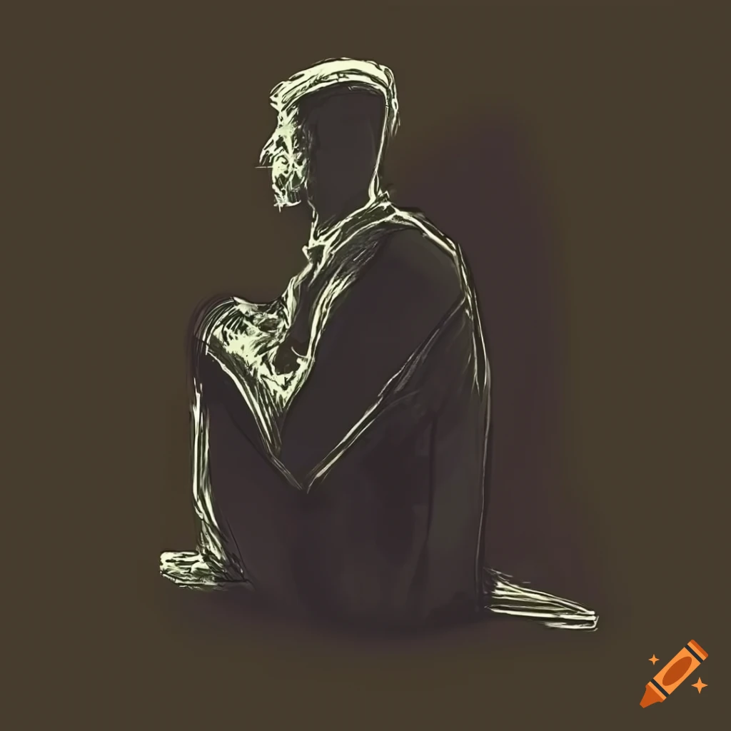 Dark album art depicting the concept of time on Craiyon