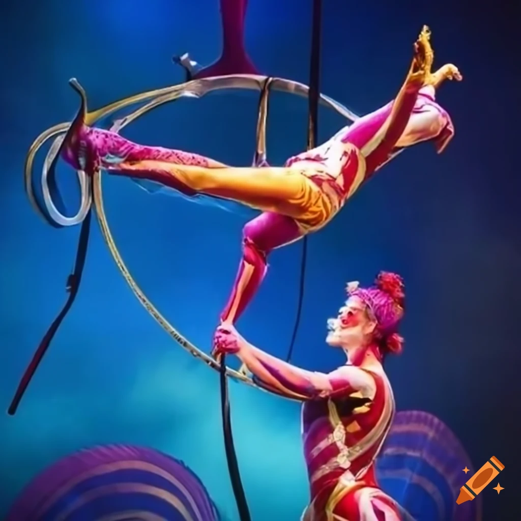 Cirque du soleil performance on Craiyon