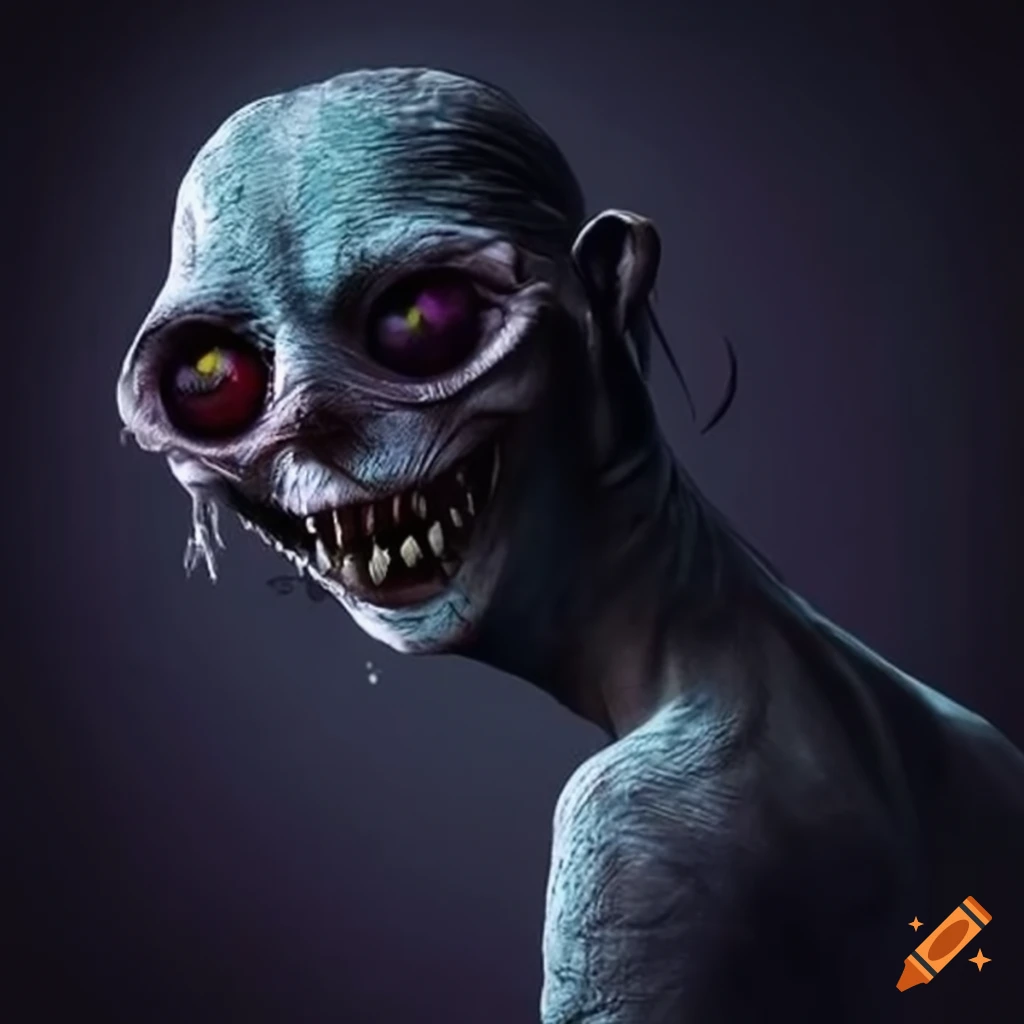 Spooky creature with shades lurking in the dark on Craiyon