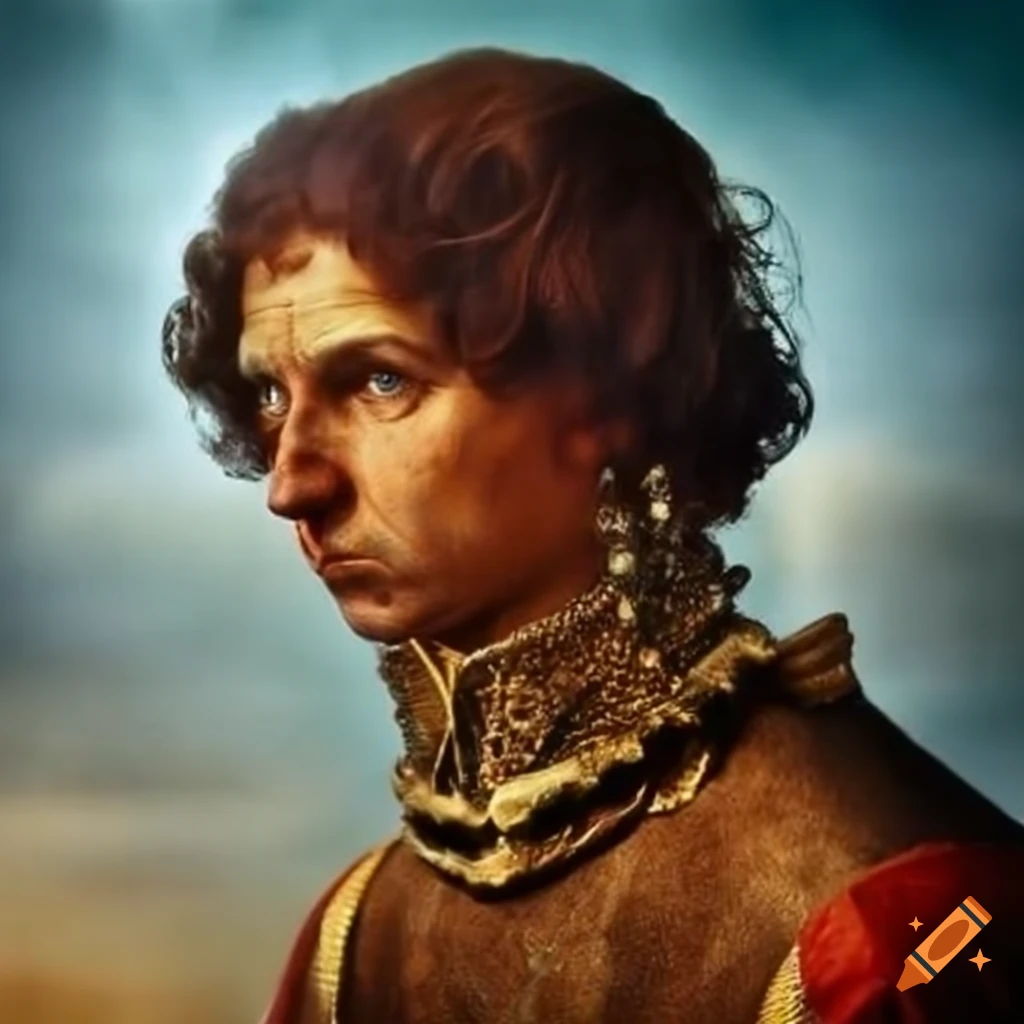 Medieval man in costume on Craiyon