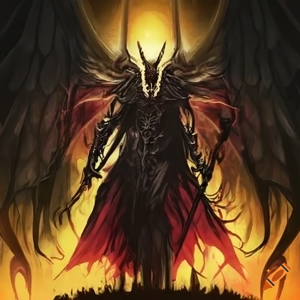 Dark fantasy characters on Craiyon