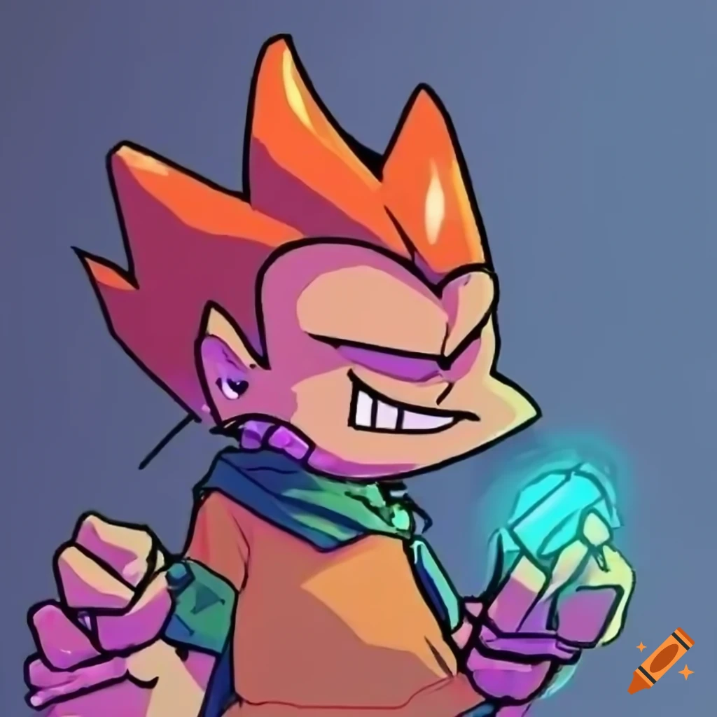 Pico character from friday night funkin on Craiyon