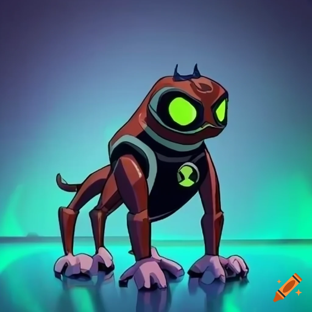Image of a ben 10 alien dog on Craiyon