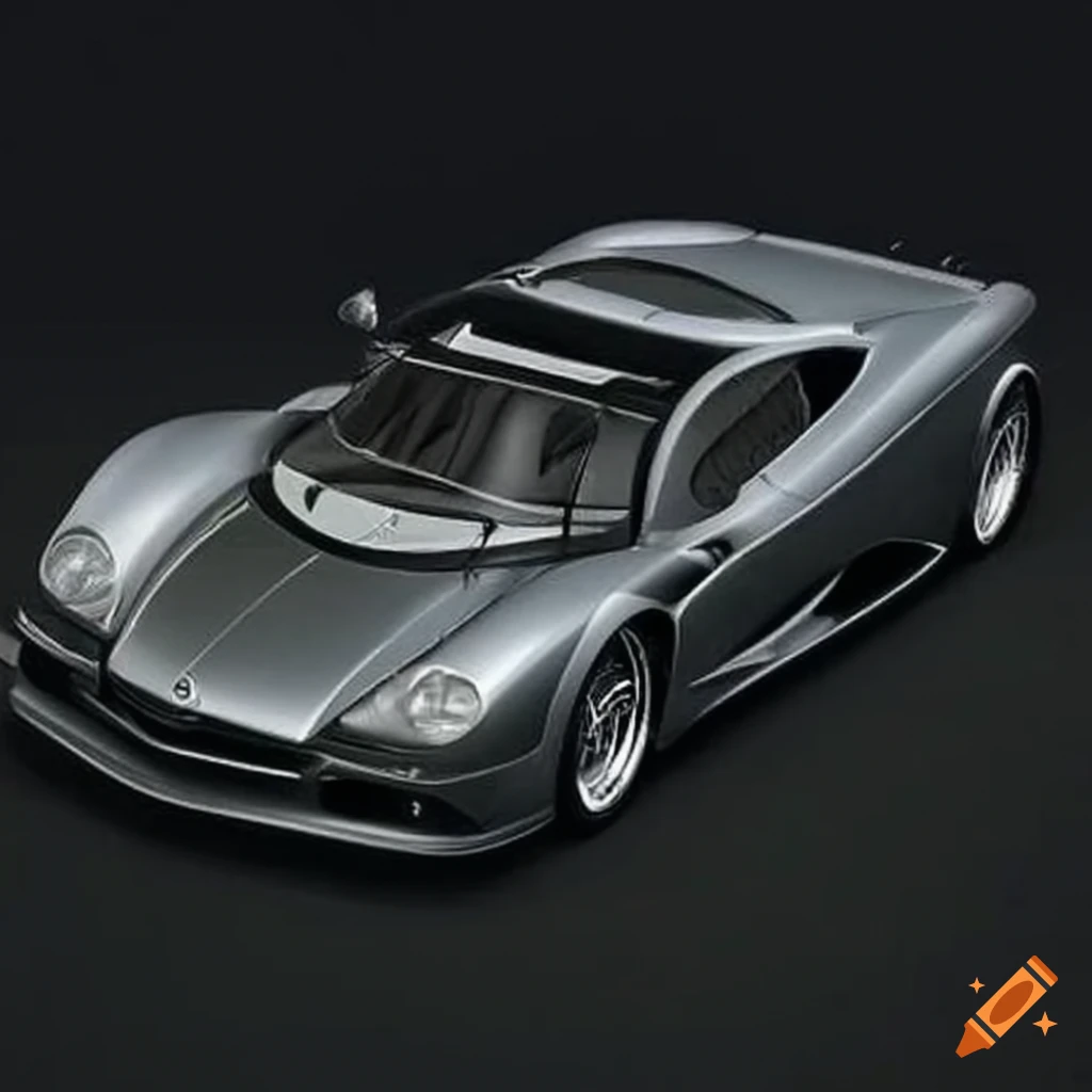 Mercedes-benz supercar prototype from 1999 on Craiyon