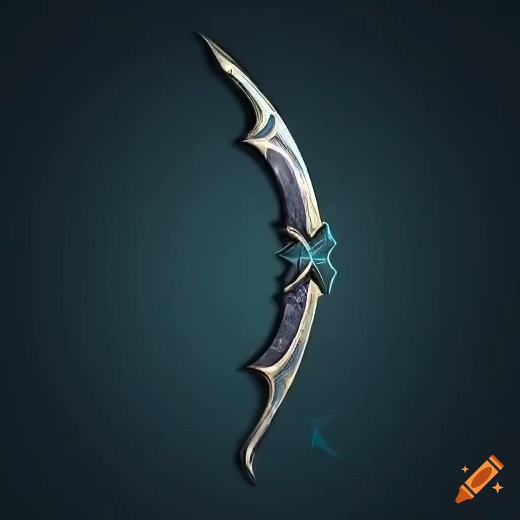 Detailed artwork of a boomerang sword in motion on Craiyon