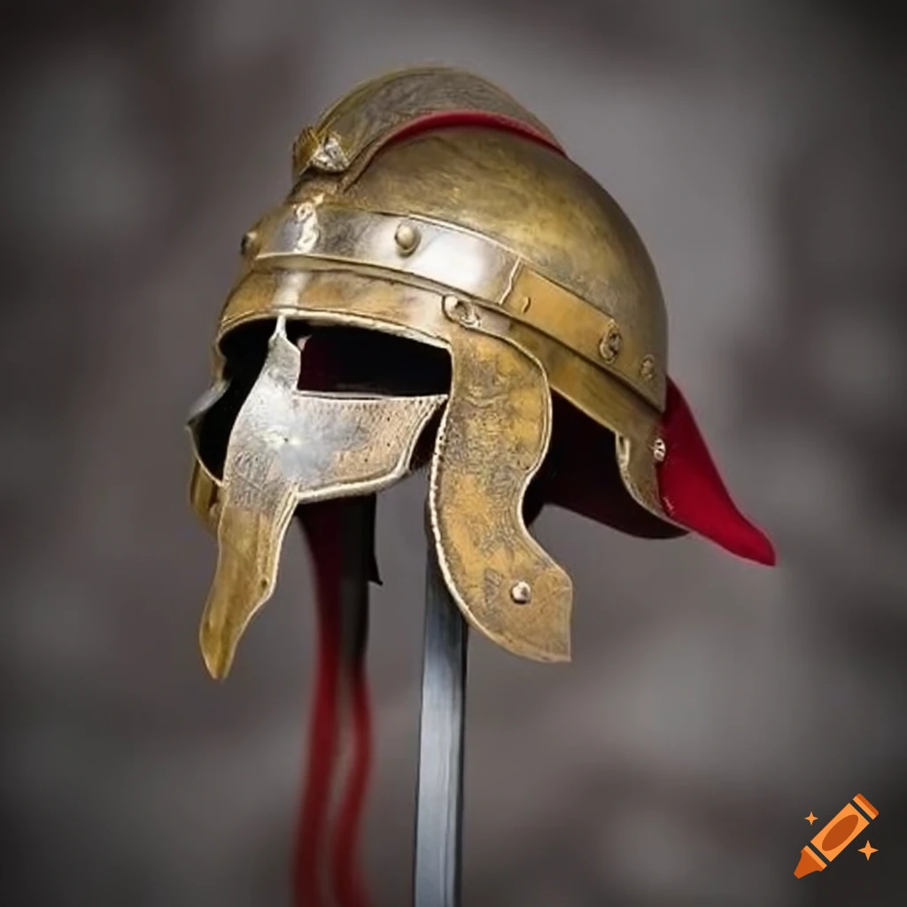 Full-face combat helmet with angry brows on Craiyon