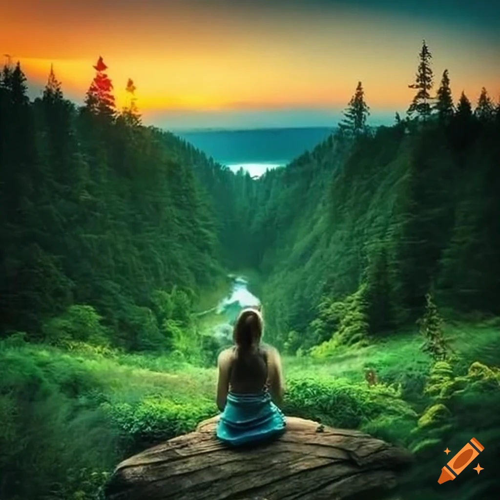 Image capturing the serenity of nature on Craiyon