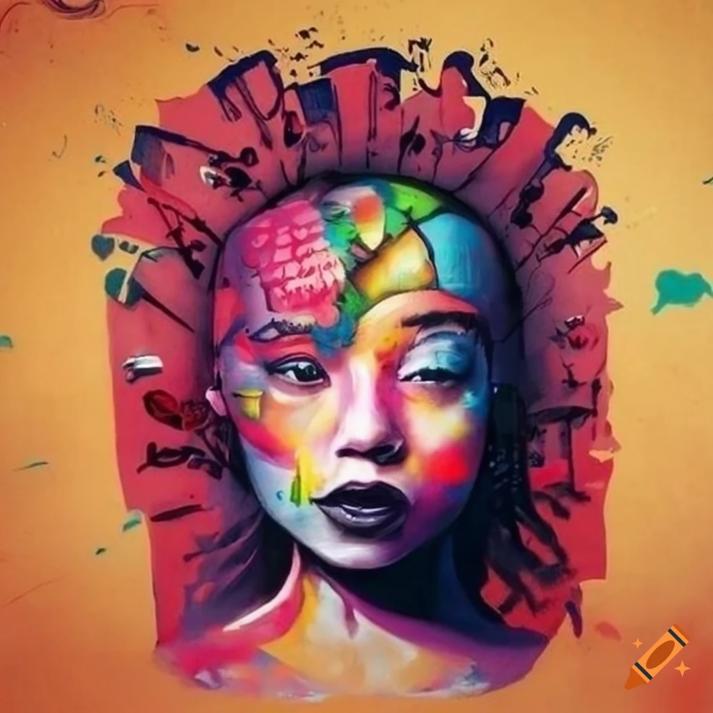 Thought-provoking street art on Craiyon