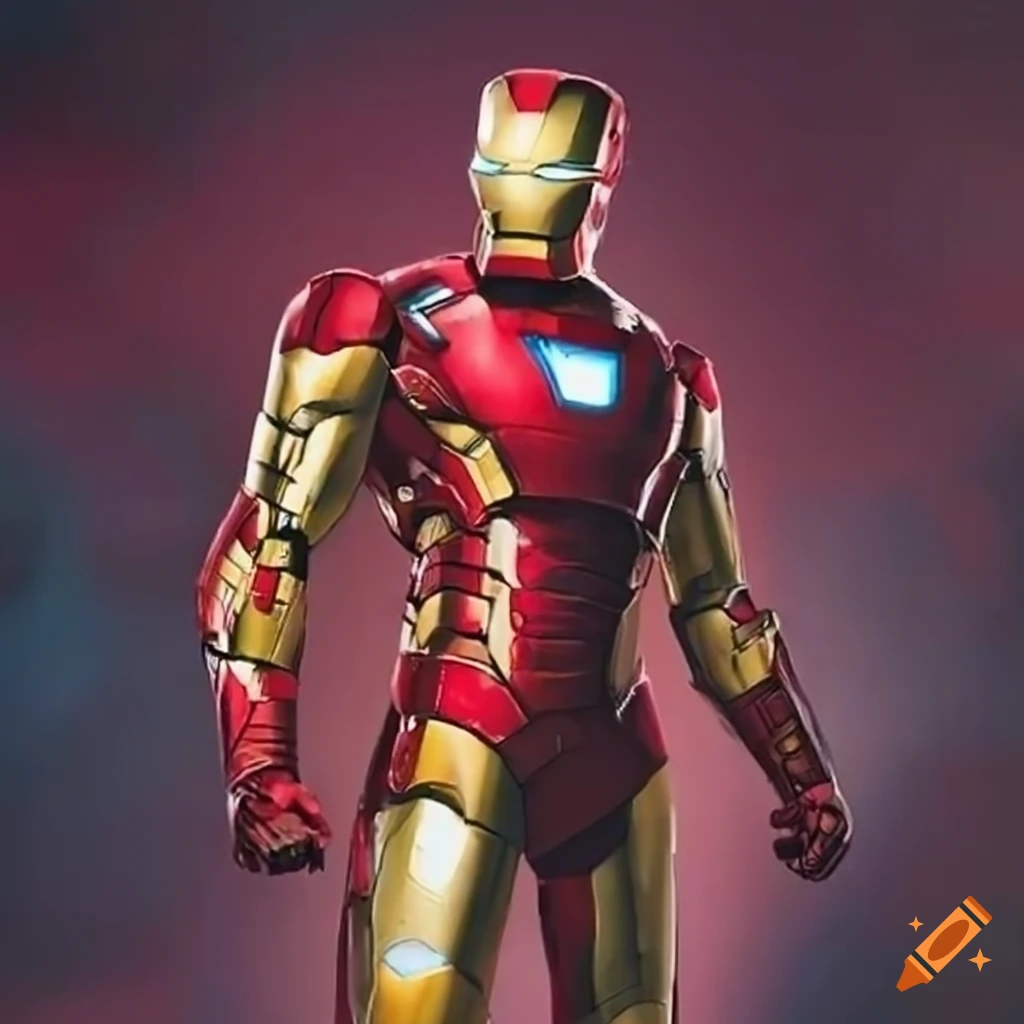 Iron man in a creative halloween costume on Craiyon
