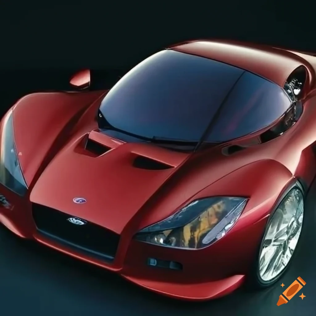 2004 ford supercar concept with unique and striking design on Craiyon
