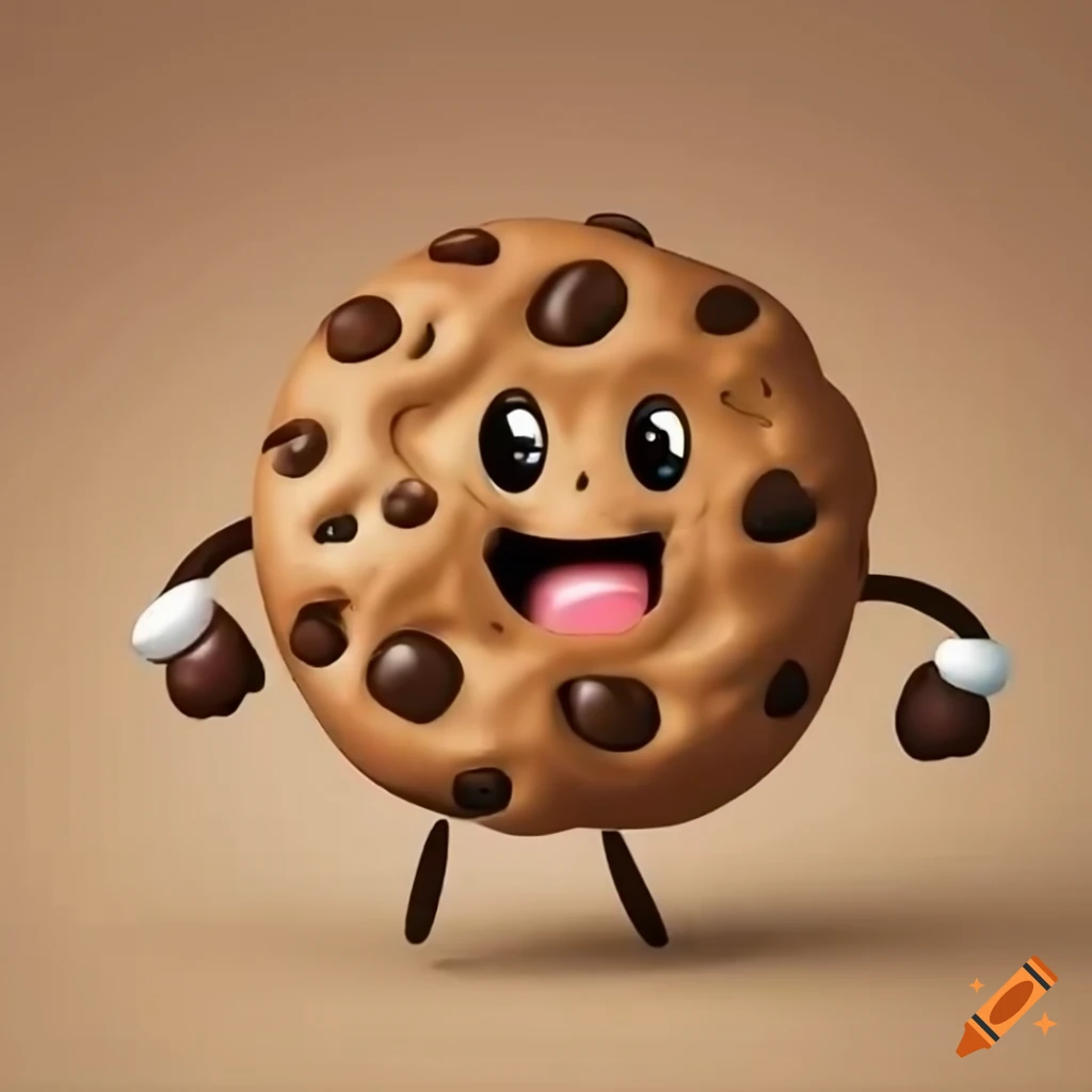 Chocolate Chip Cookie Cartoon