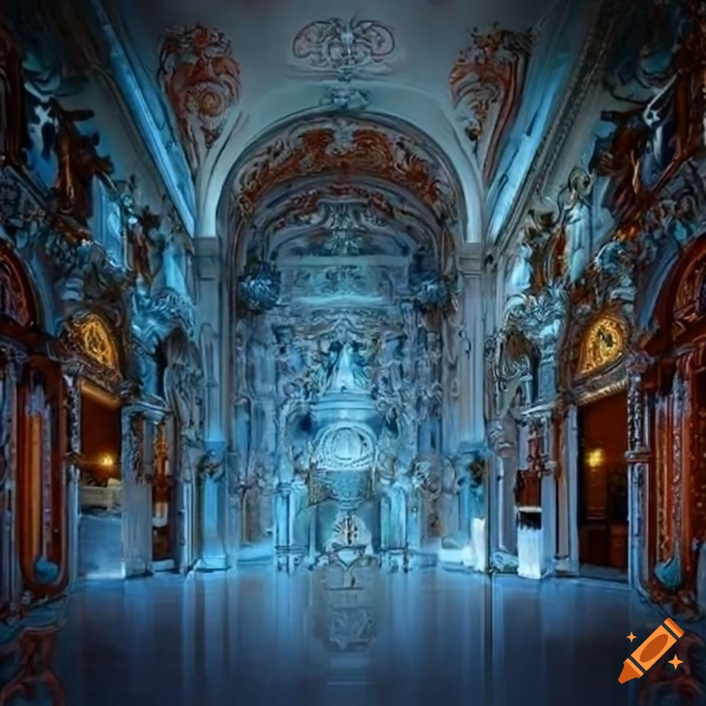 Digital masterpiece with baroque aesthetics on Craiyon