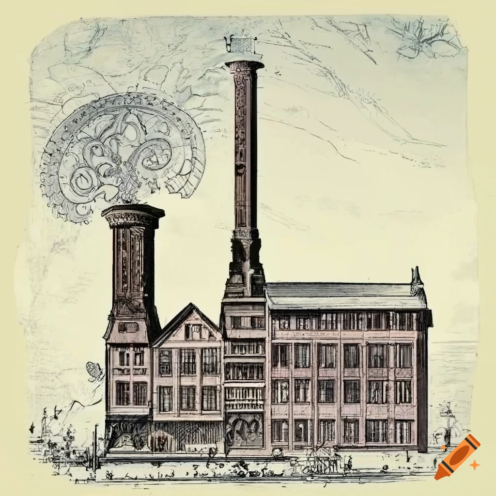 Steampunk factory during the Industrial Revolution on Craiyon