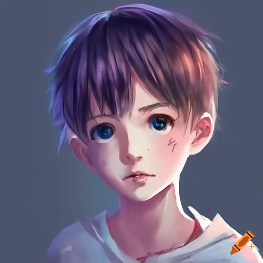 Boy playing outside on Craiyon