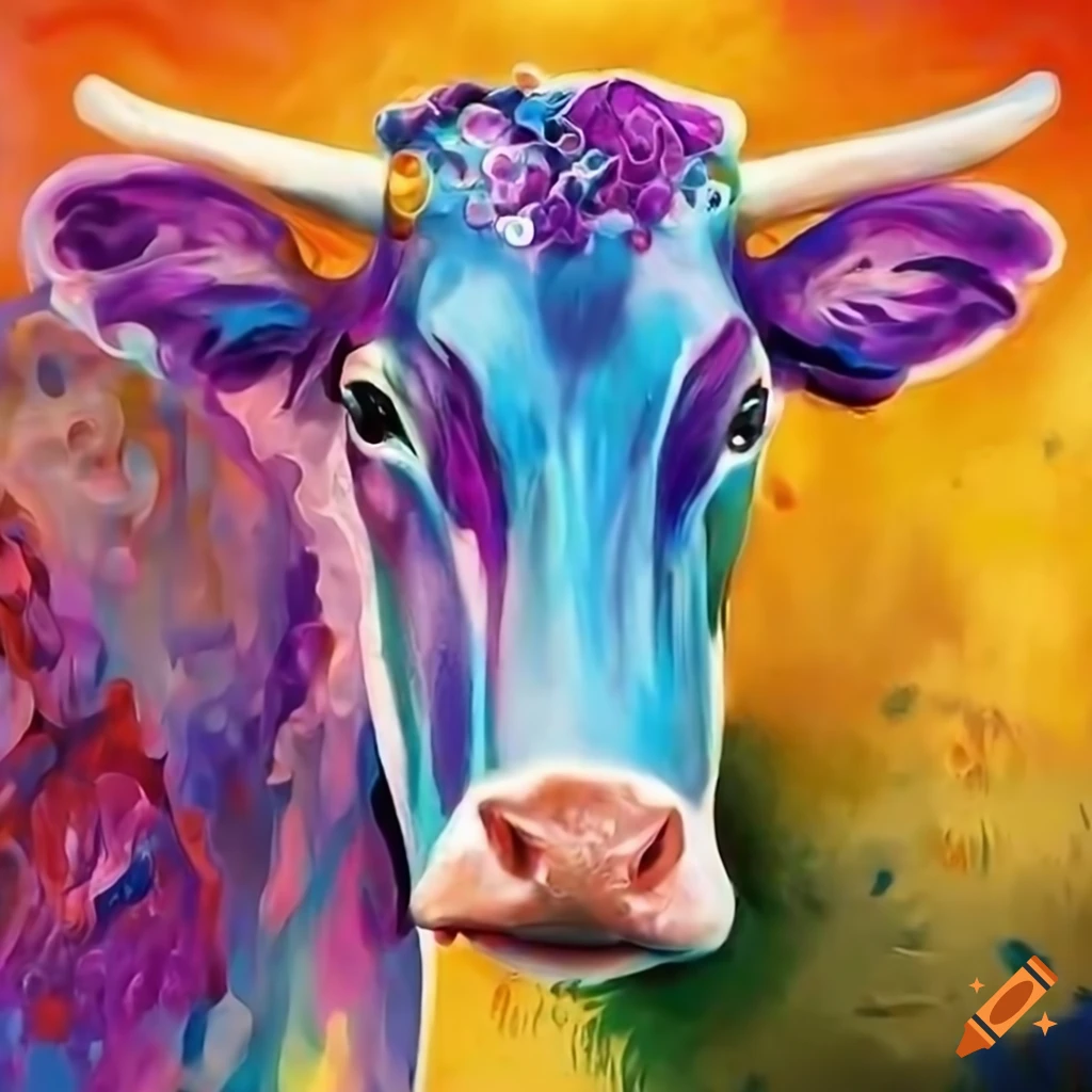 Realistic image of a jelly cow on Craiyon