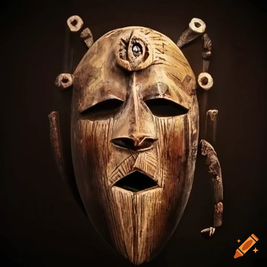 Artwork of an onibaba playing a biwa instrument