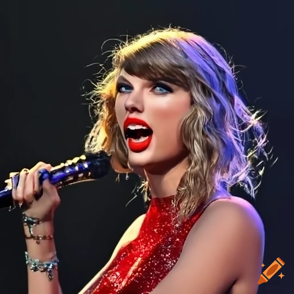 Live performance of taylor swift on Craiyon