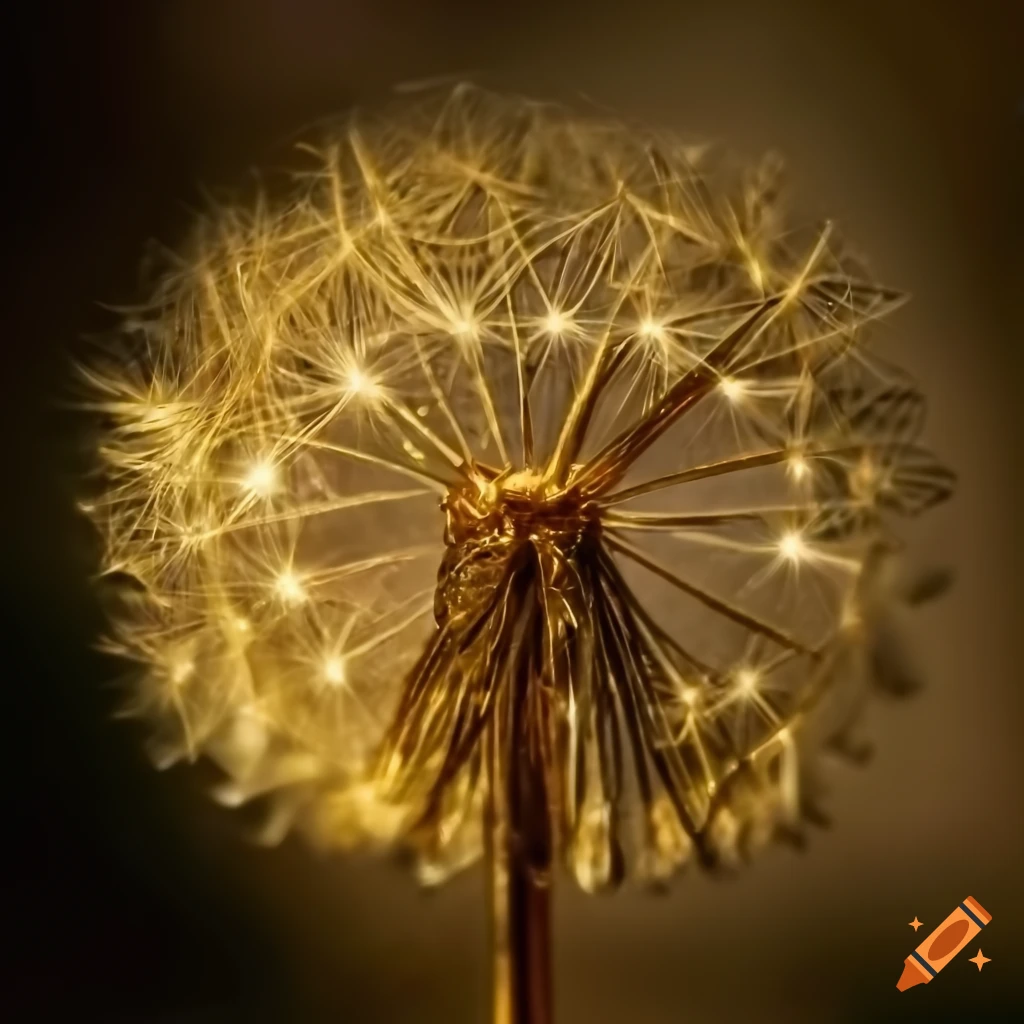 Close-up of a golden dandelion