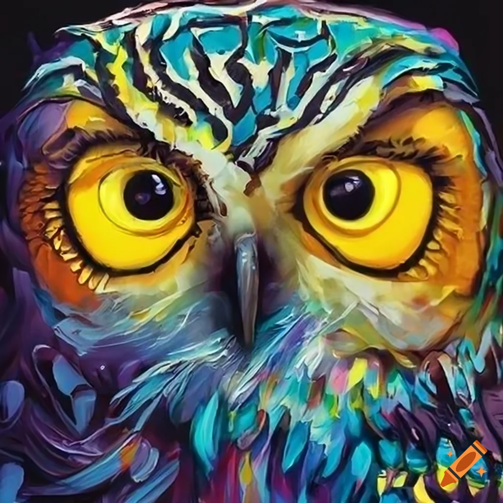 Owl images created on Craiyon