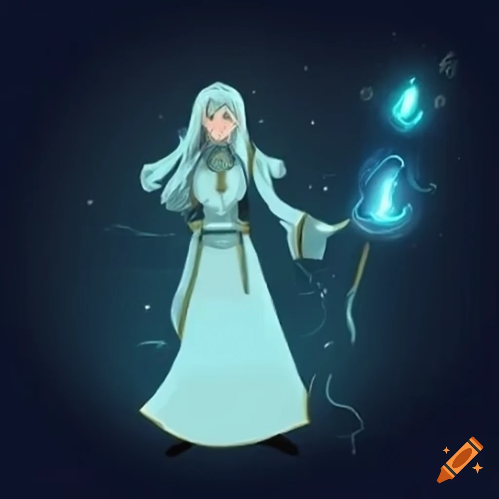 Image of a fantasy cleric casting healing magic on Craiyon