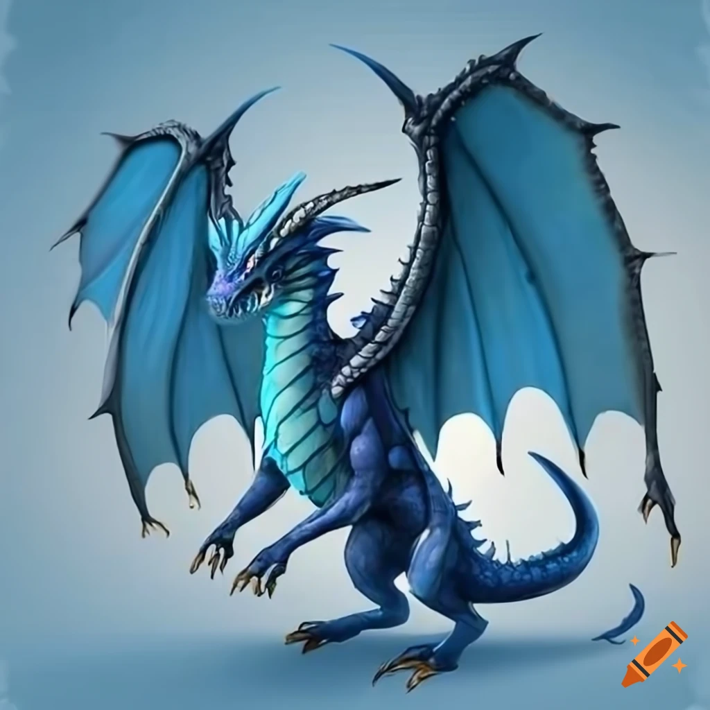 Blue-winged dragon