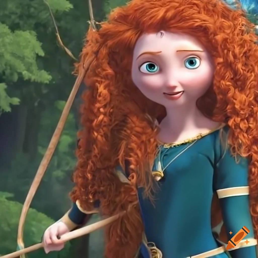 Merida from Pixar's Brave on Craiyon