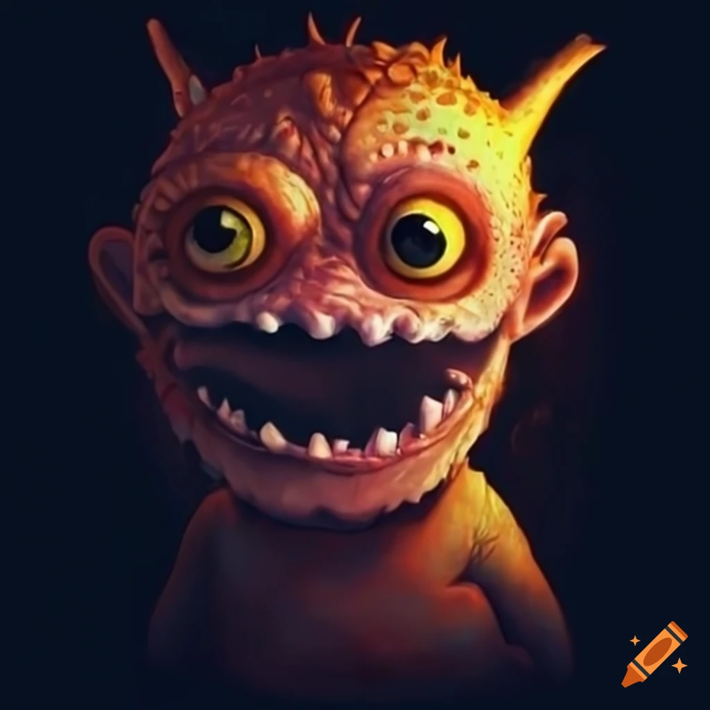 Crazy Cartoon Mythical Creatures Cartoon Cute Monsters. Flat Monster