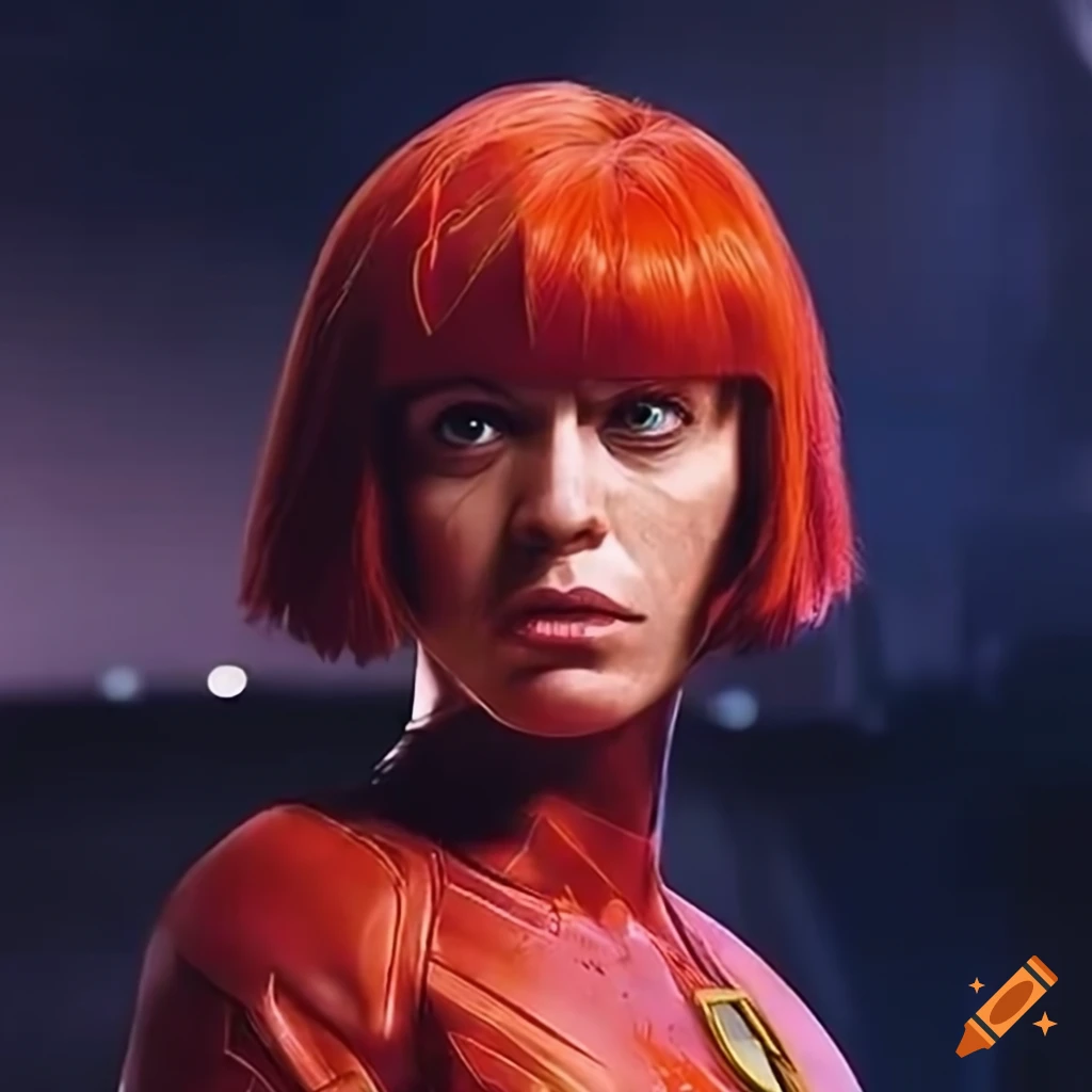 Leeloo from the fifth element and the flash crossover on Craiyon