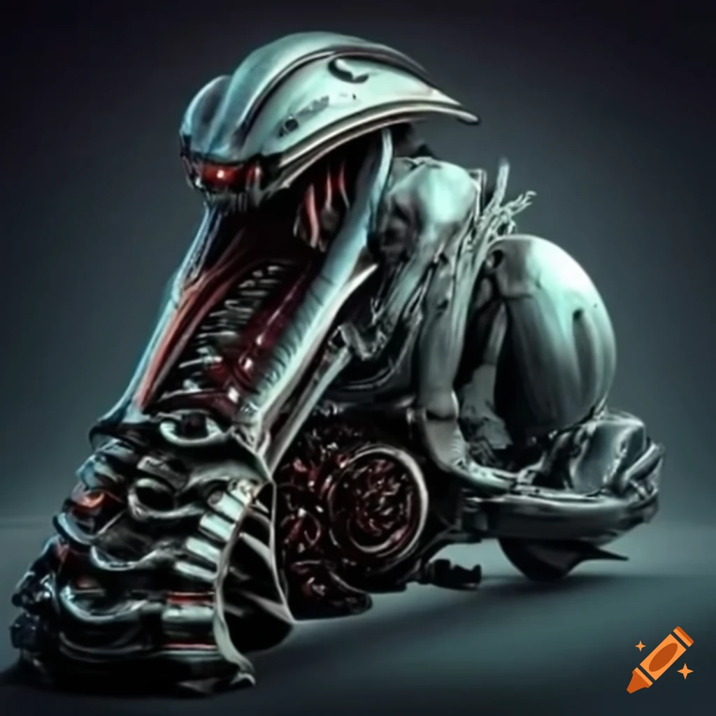 H.r. giger's biomechanical motorbike from the joker