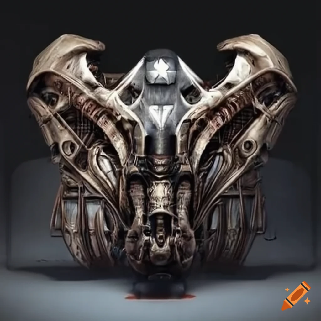 Biomechanical motorbike inspired by h.r. giger on Craiyon