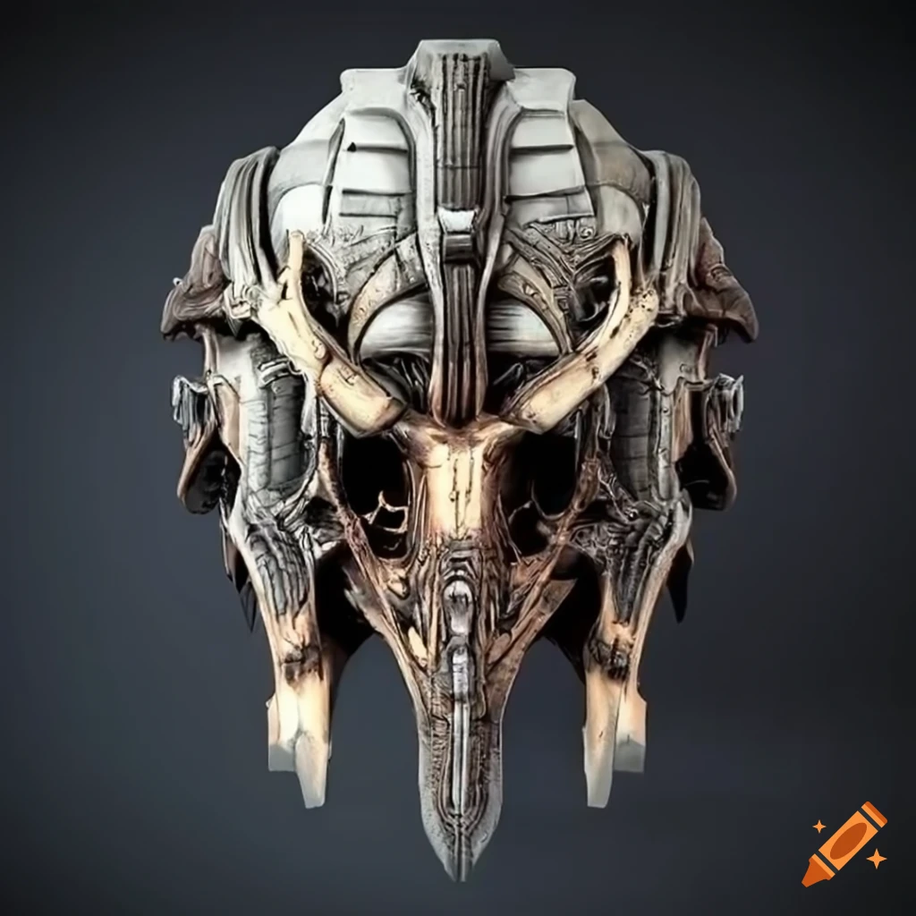 Biomechanical helm designed by h.r. giger