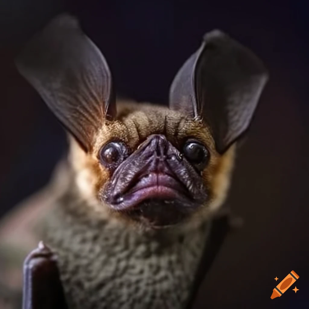 Image of a cute pug bat hybrid on Craiyon