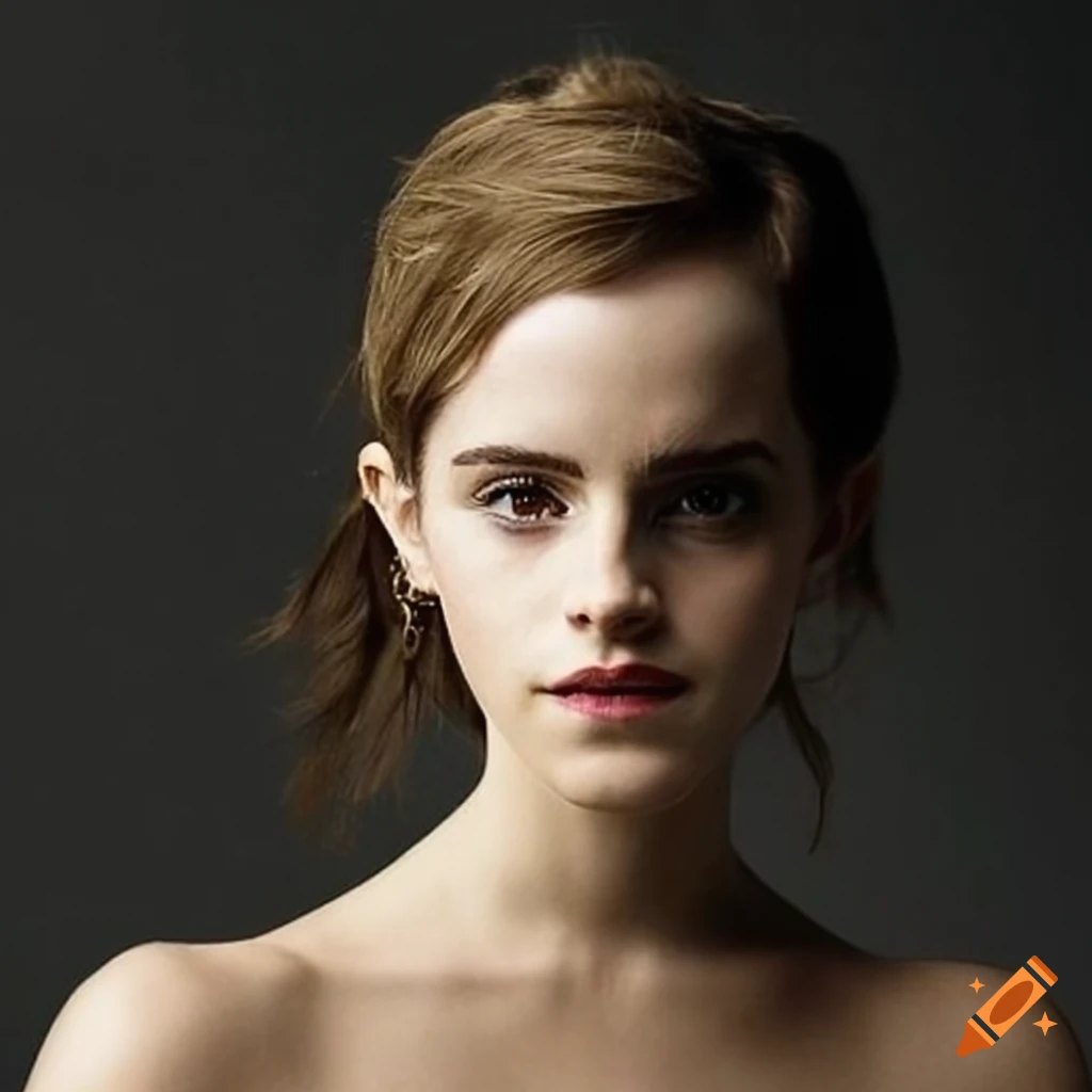 Portrait of emma watson in pre-raphaelite style on Craiyon