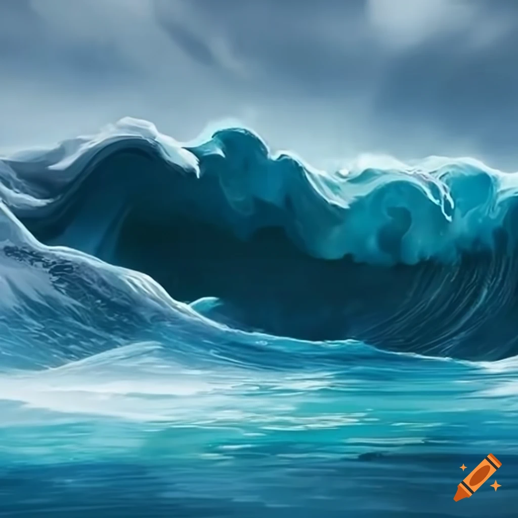 Image of rogue waves on Craiyon