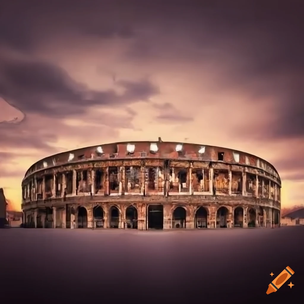 Realistic drawing of a stadium on Craiyon
