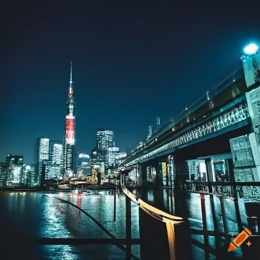Lofi cityscape view of tokyo on Craiyon