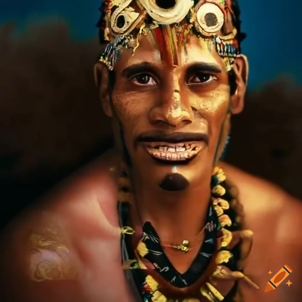 Portrait of a young man from the Bahamas on Craiyon