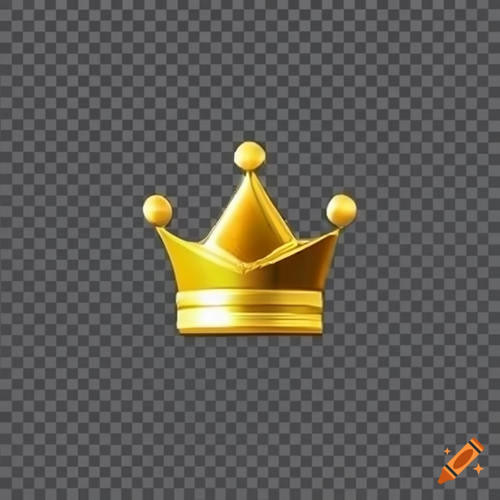 Golden crown icon for VIP members in Roblox on Craiyon
