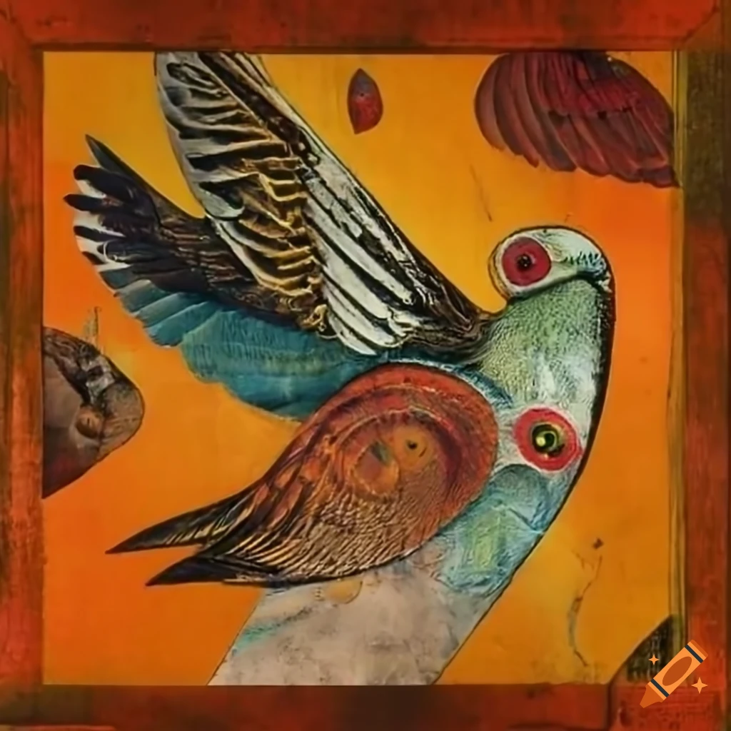 Collage artwork by Max Ernst on Craiyon