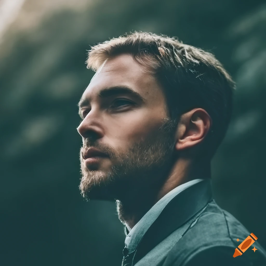 Portrait of a young man from the Mistborn book series on Craiyon