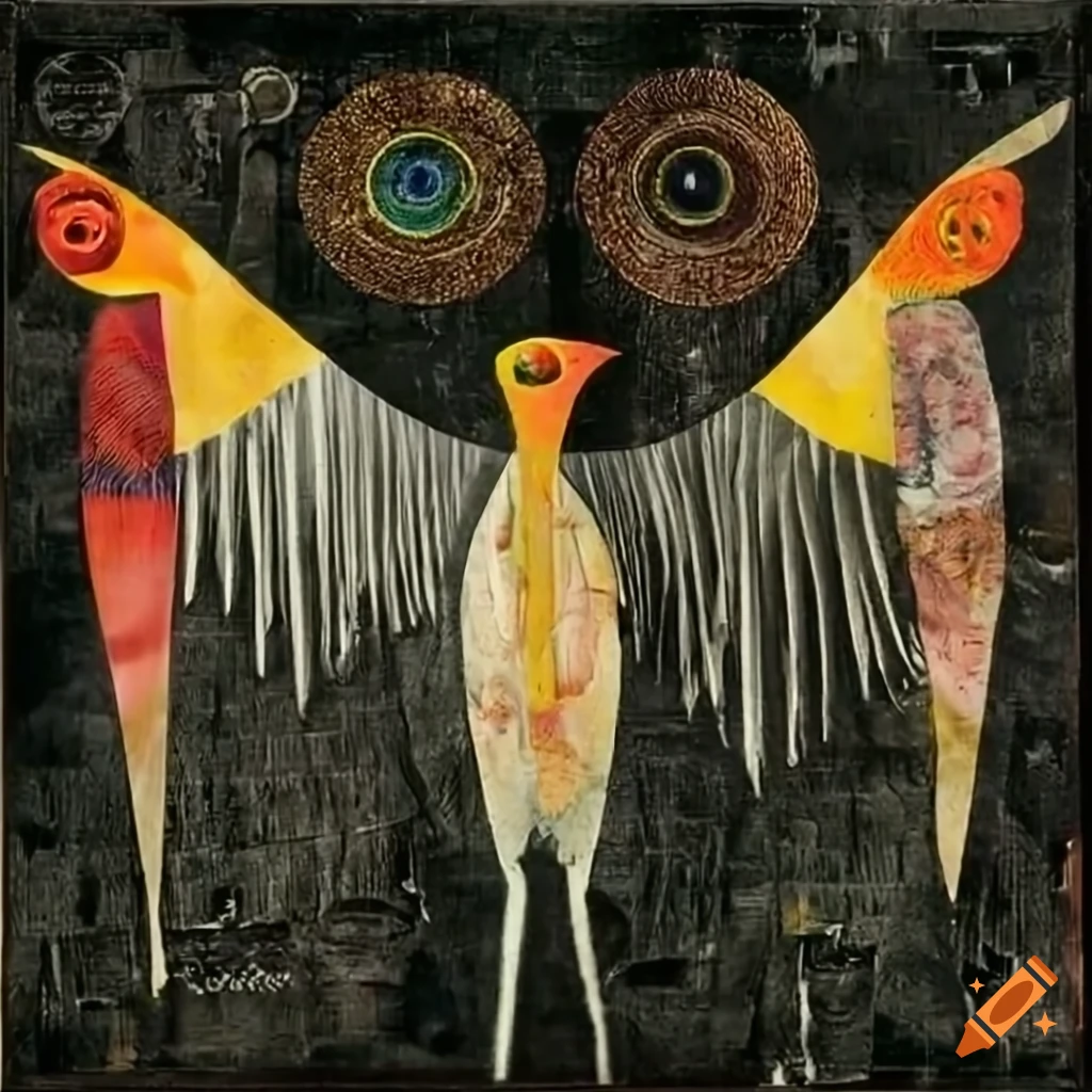 Collage artwork by Max Ernst on Craiyon