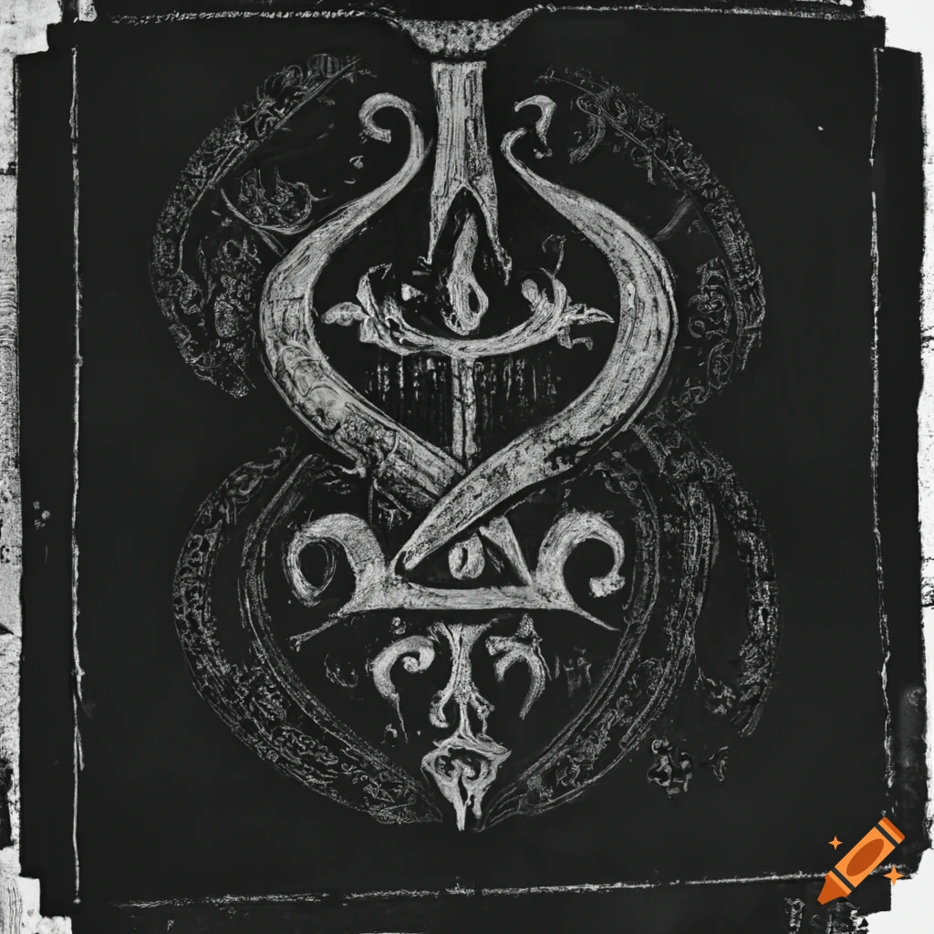 Dark and mysterious sigil on Craiyon