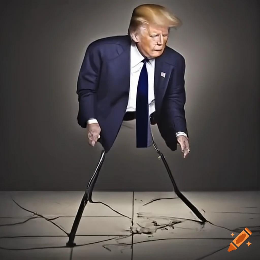 Donald Trump cleaning a dirty floor on Craiyon