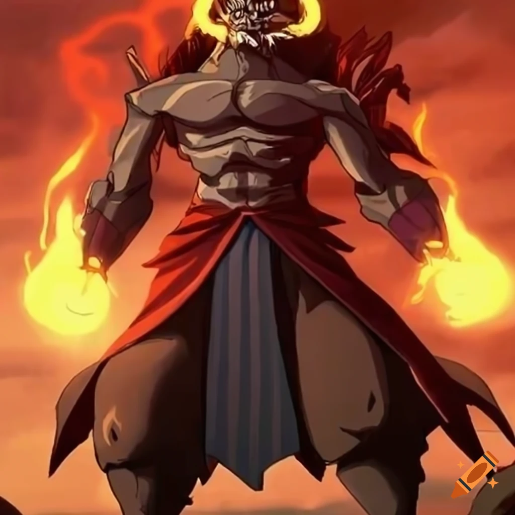 Art of aang avatar fusion with doomsday on Craiyon