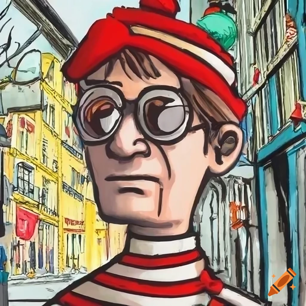 Hidden objects game in a busy street of paris