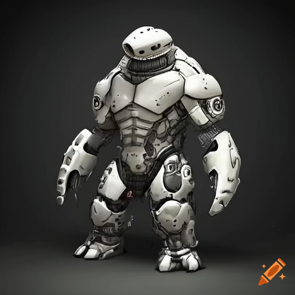 Image of a horrifying cyborg turtle monster on Craiyon