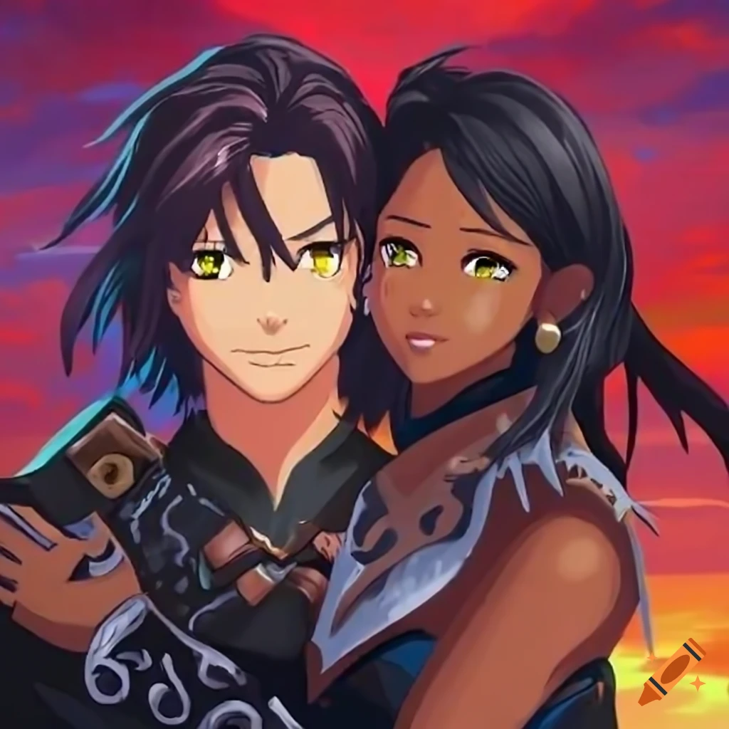 Anime character Lord Vholran Igniseri from Tales of Arise on Craiyon